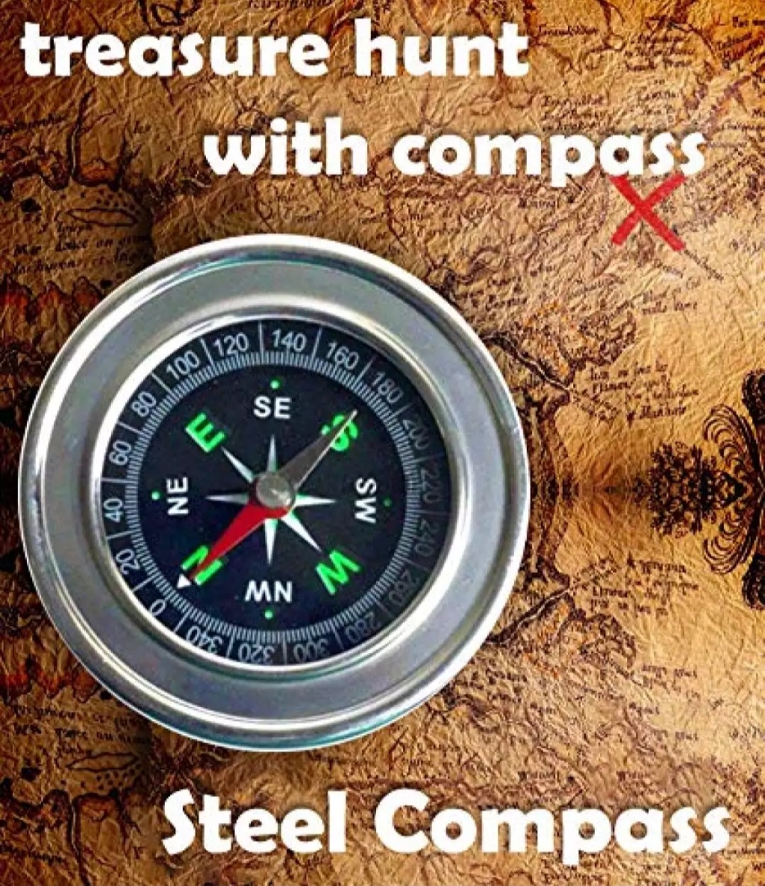 Stainless Steel Directional Magnetic Compass for Travel Magnetic ...