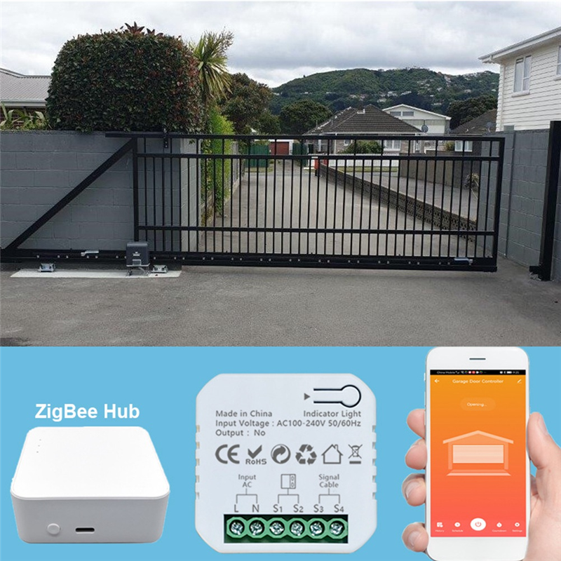 Tuya Smart Life ZigBee Motorized Swing Gate Sliding Gate Controller ...