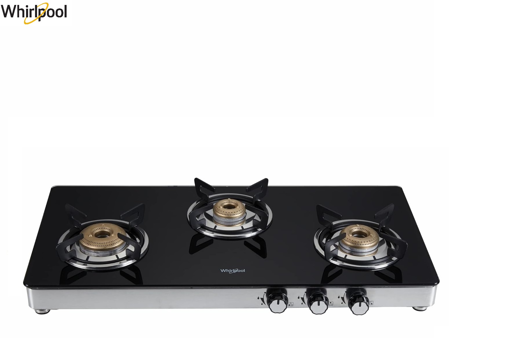 Whirlpool 3 Burner Heavy Duty Forged Brass-Finish Gas Stove (ULTIMO 773 ...