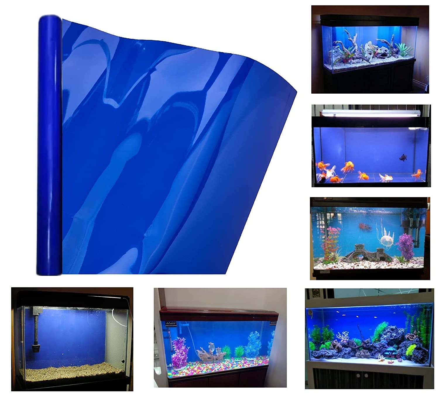 24x12 Blue Background Wallpaper For Aquarium By Crown Aquatics | Daraz ...
