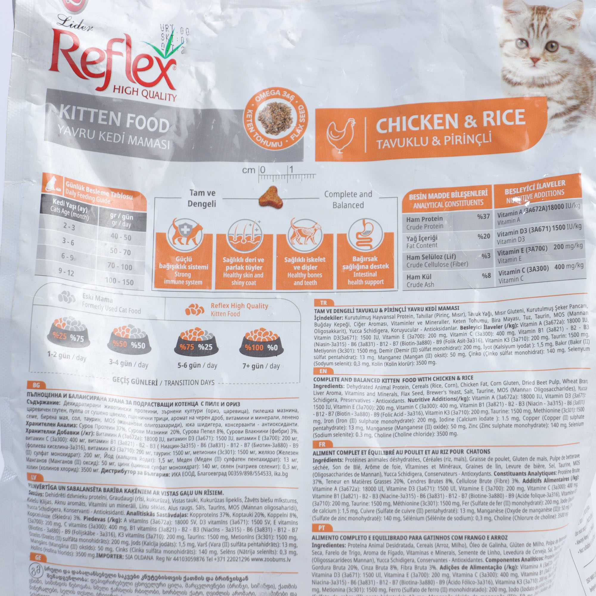 Reflex Kitten Food HIgh Quality Chicken & Rice 2kg | Daraz.com.np