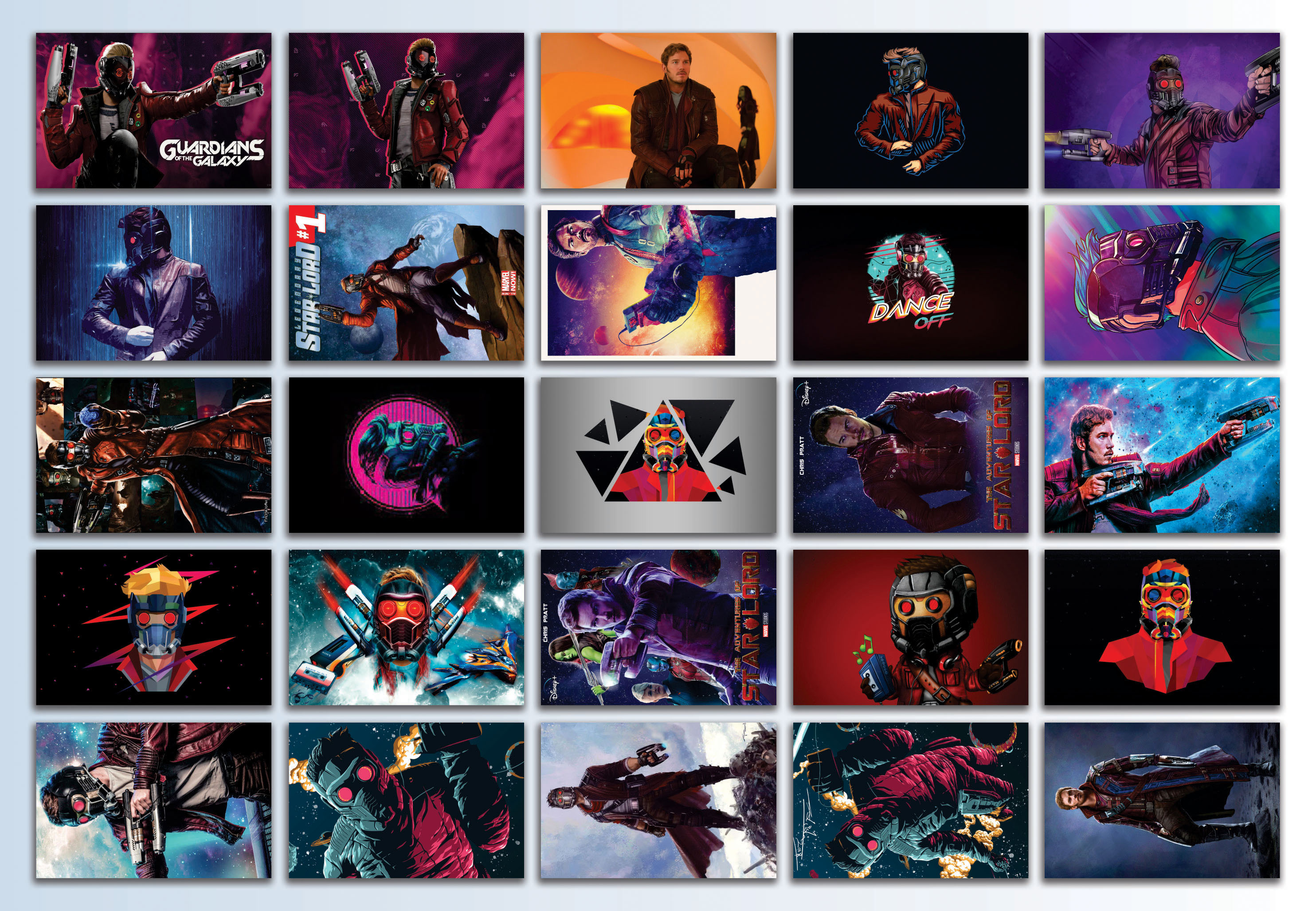 KYVOR Star Lord Guardians of The Galaxy Collectible Sticker Pack of ...