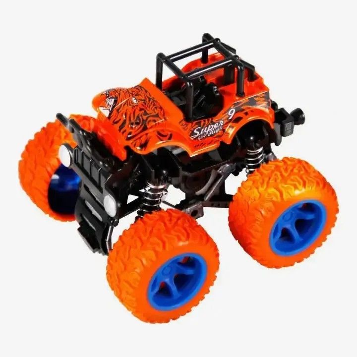 Monster Trucks Inertia Car Toys For Kids | 360 Degree Stunt Flip Design ...
