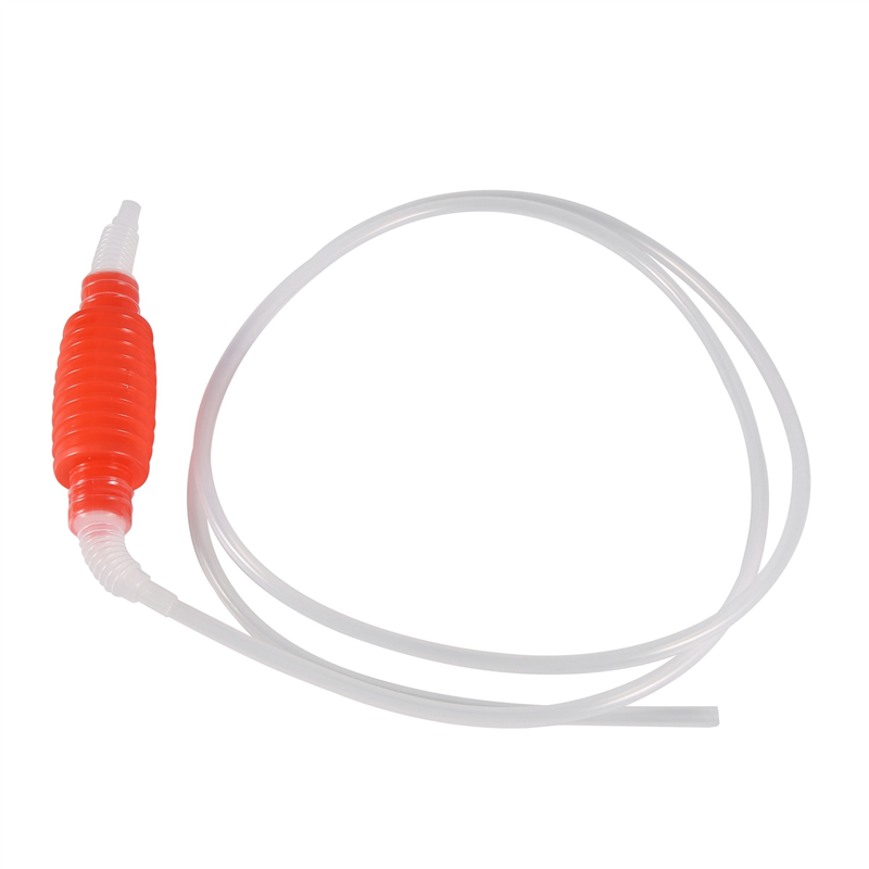 1.9 Meter Red Syphon Tube Hand Fuel Pump Gasoline Siphon Hose Gas Oil ...