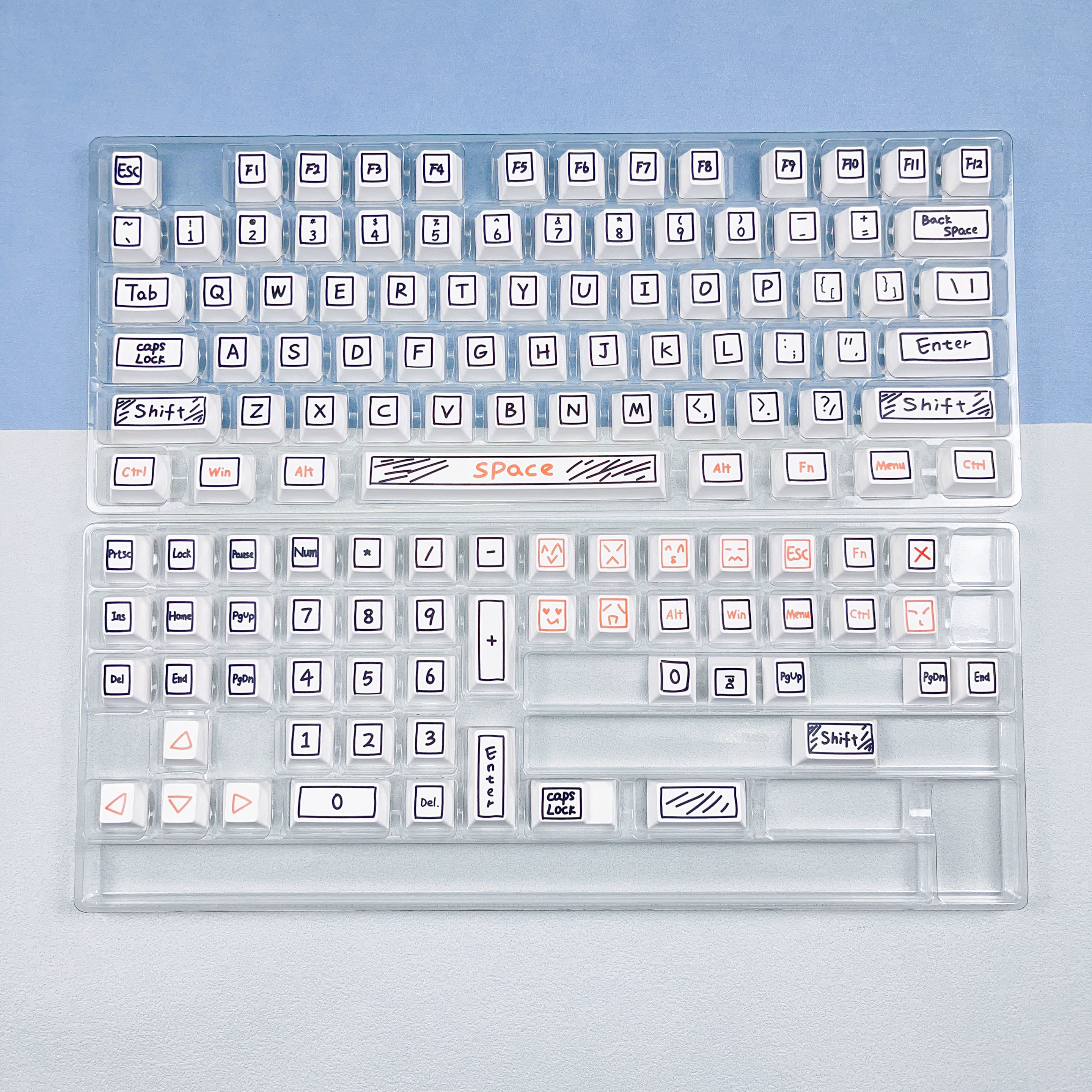 Block Graffiti Mechanical Keyboard Keycaps - XDA Profile - PBT Double ...