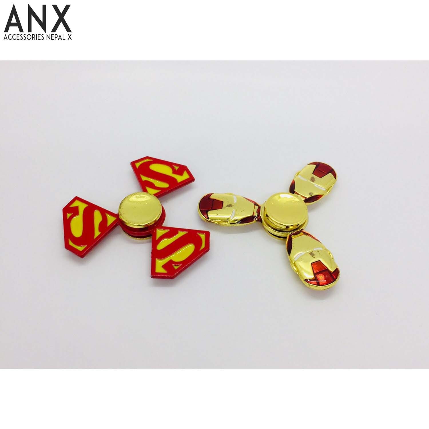 ANX Ironman\Superman Metal Fidget Spinner Marvel/DC Spinner Set of 2 ...