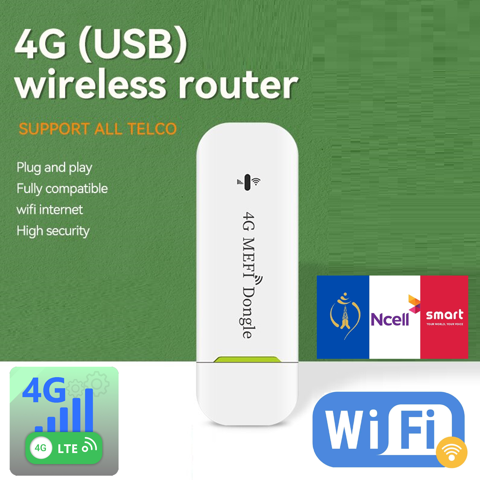 4G Wireless Wifi Router Dongle 150Mbps Adaptor Antenna CPE Mobile ...