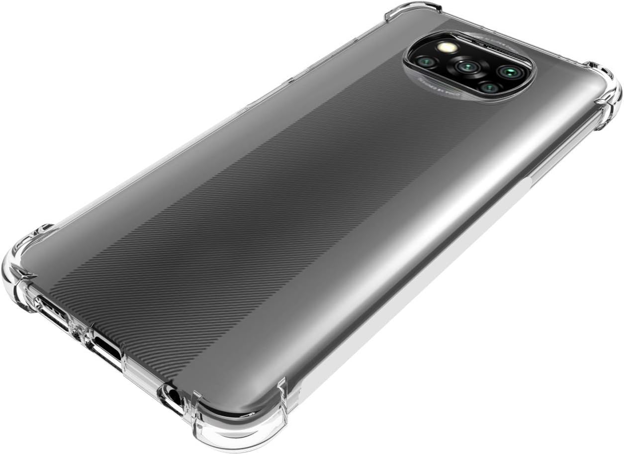 Transparent Shockproof Back Case for Xiaomi Poco X3 and X3 Pro 5G Soft ...