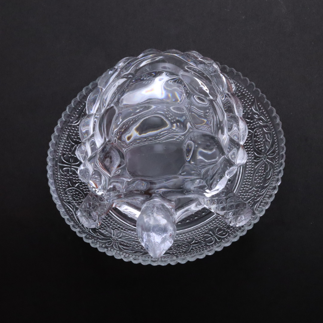 Big Size Good Luck Tortoise Turtle Statue, Crystal Glass Statue- White ...