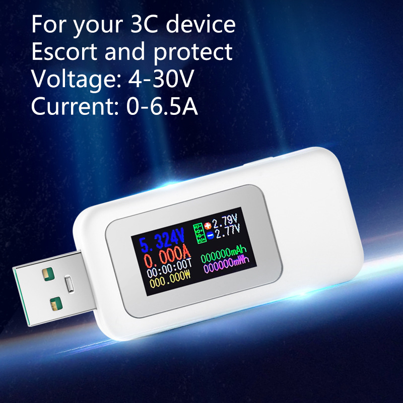 10 In 1 TYPE-C / USB Tester DC Digital Voltmeter Amperimetro Current ...