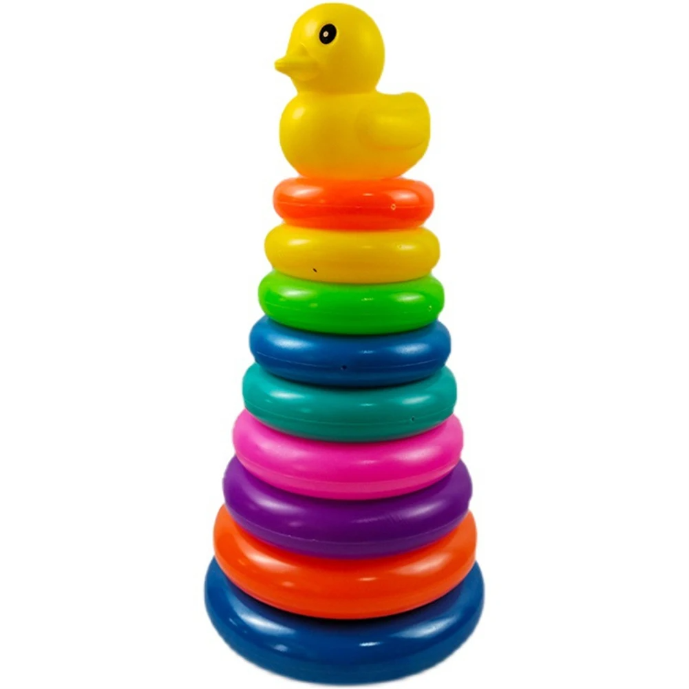9 Layers Children's Little Sea Lions Rainbow Tower Stacking Circle Baby ...