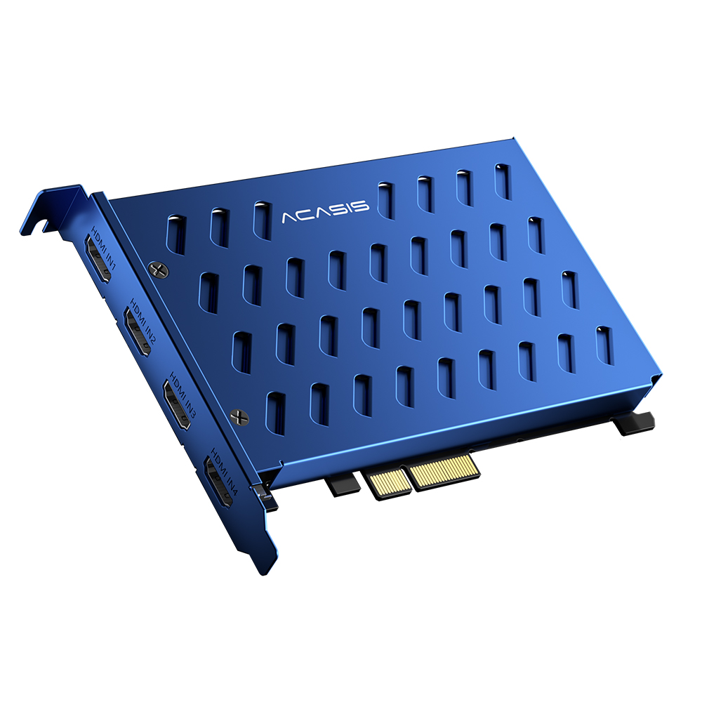 ACASIS 1080P60HZ 4-Channel Built-in HDMI Capture Card PCIE 2.0 X4 ...