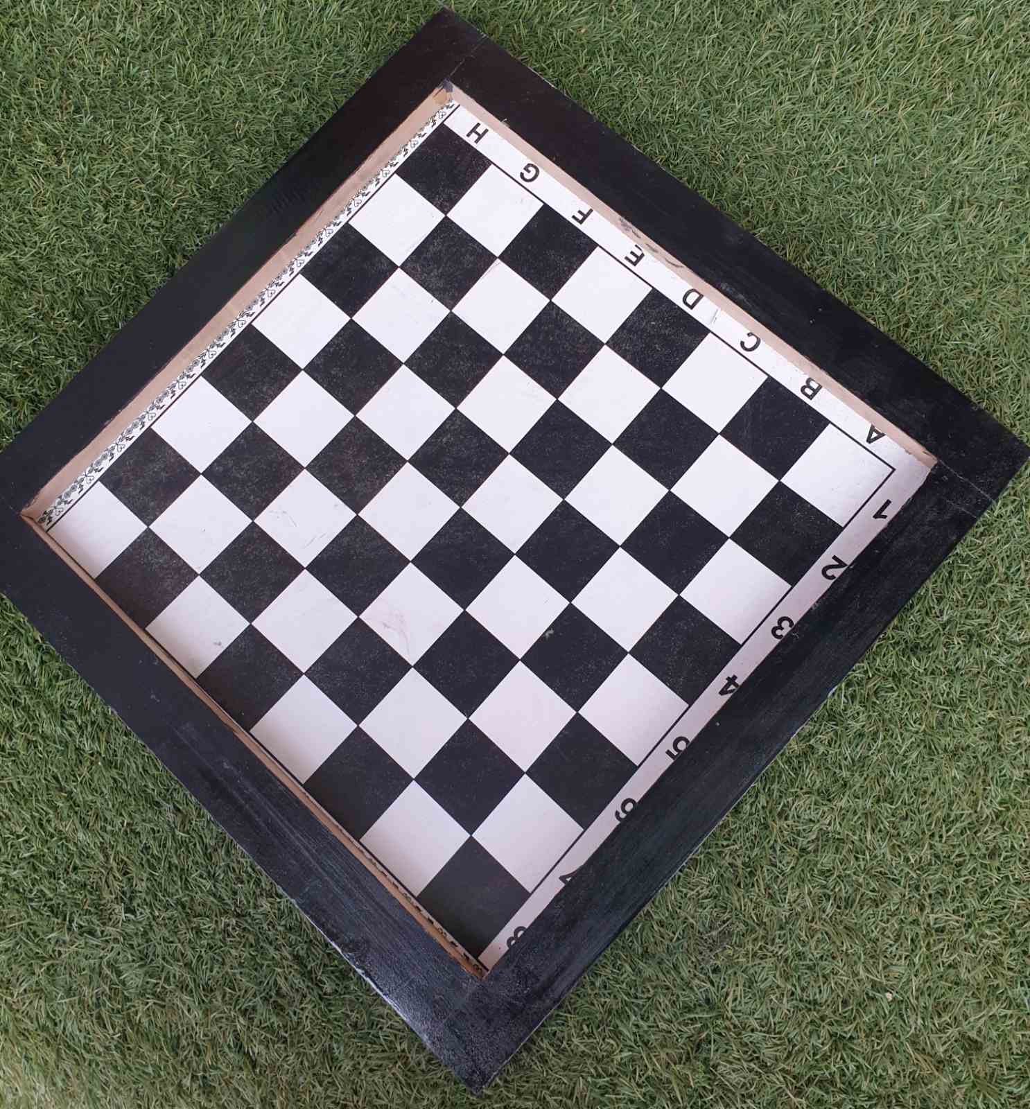 Wooden 18 Inch Chess and Lundo Board / Ludo and Chess Dual Wooden Board ...