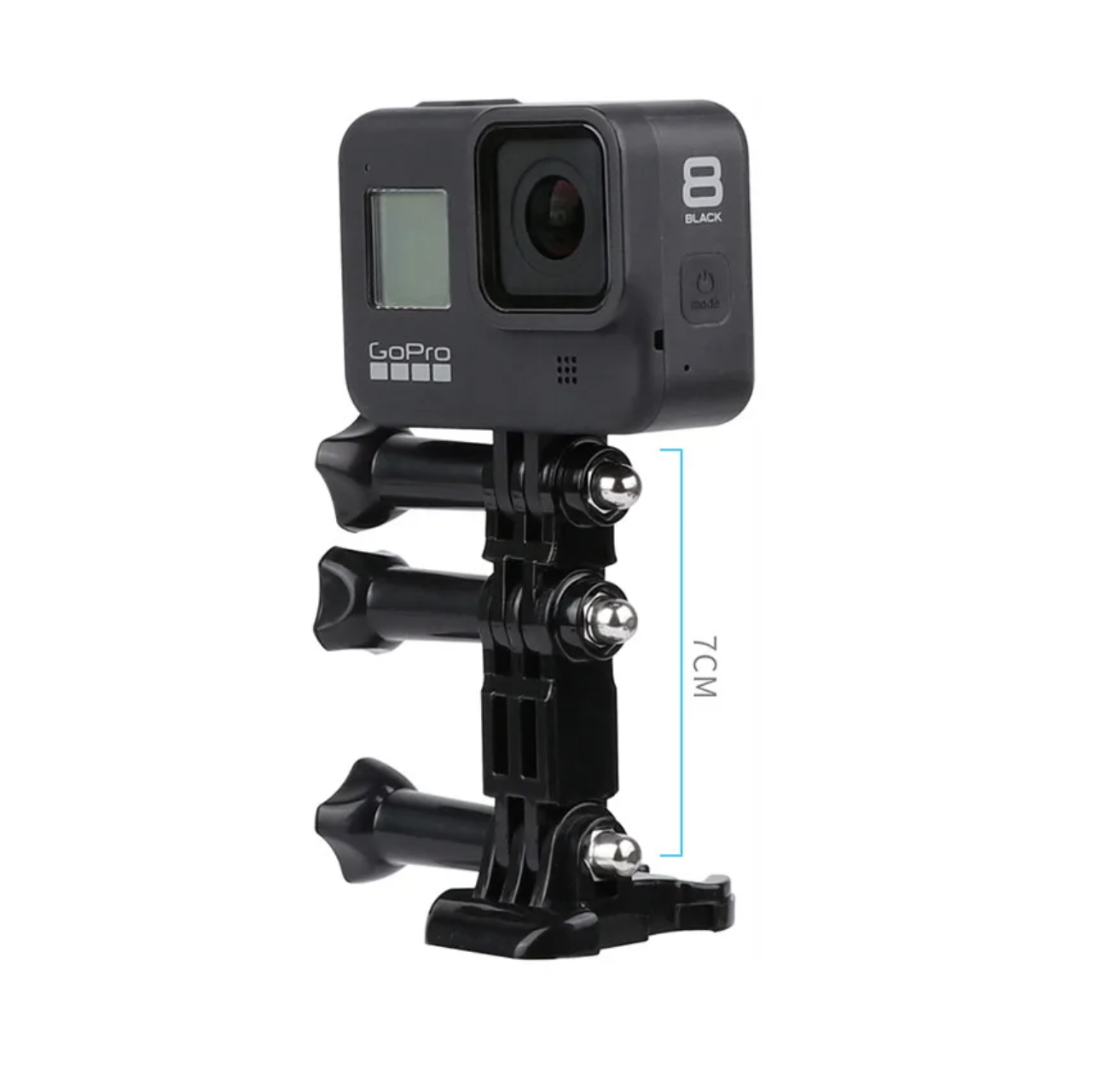 3-Way Adjustable Extension Pivot Arm Adapter for GoPro and other Action ...