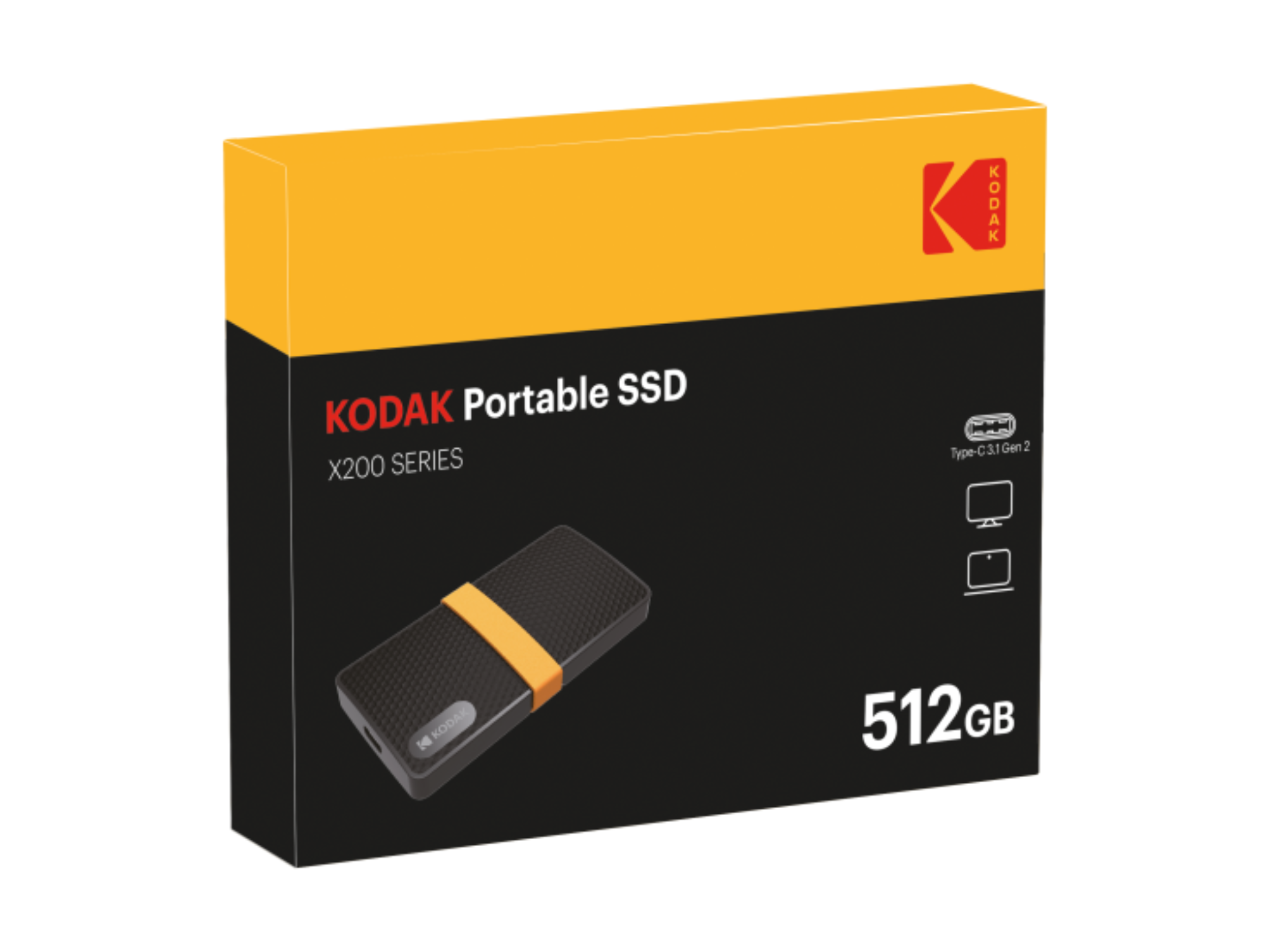 KODAK Portable SSD X200 Series - Power Memory X200 Series High performance that fits in your ...