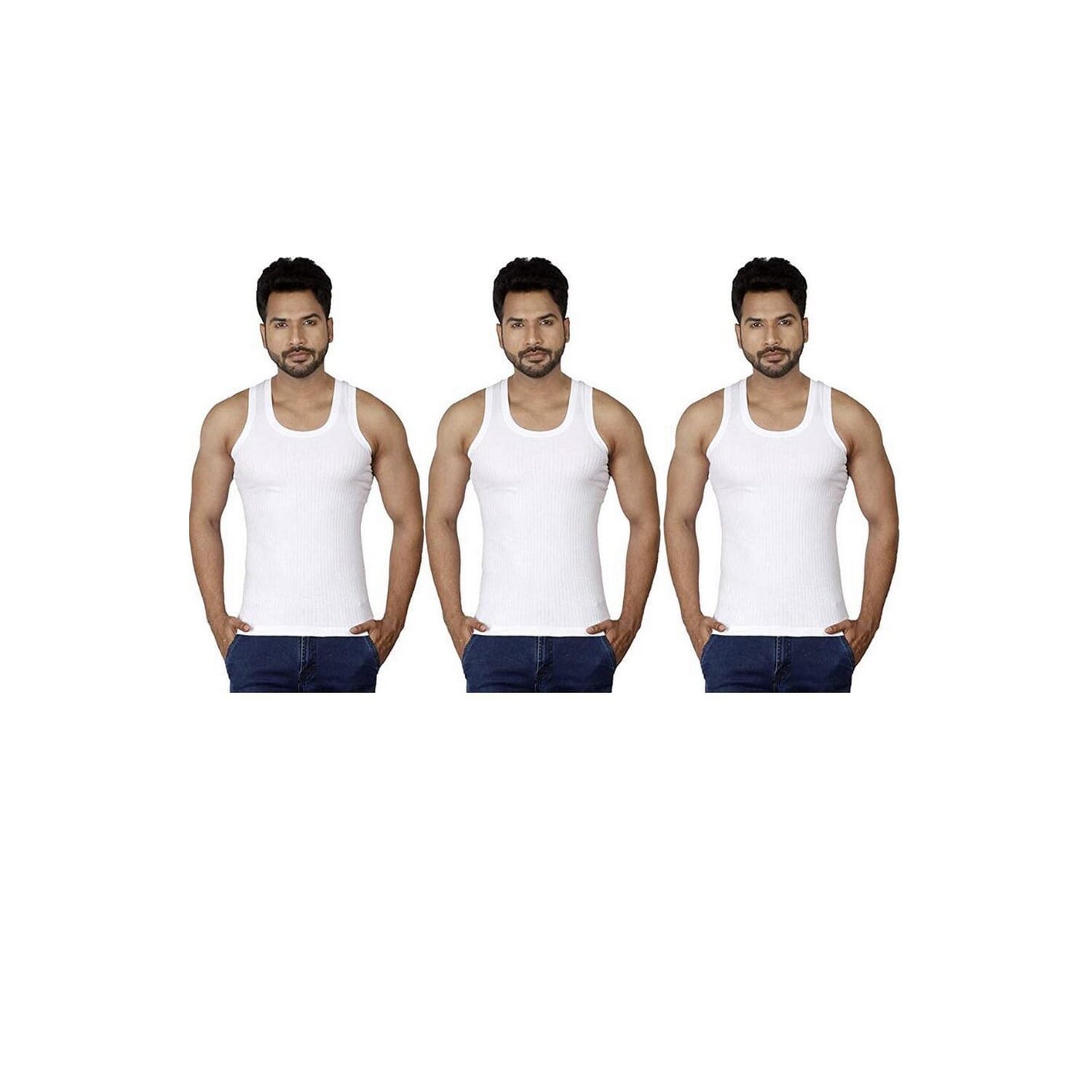 Amul Macho Men's Cotton Sleeveless Vest Sando ( Pack Of 3 ) | Daraz.com.np