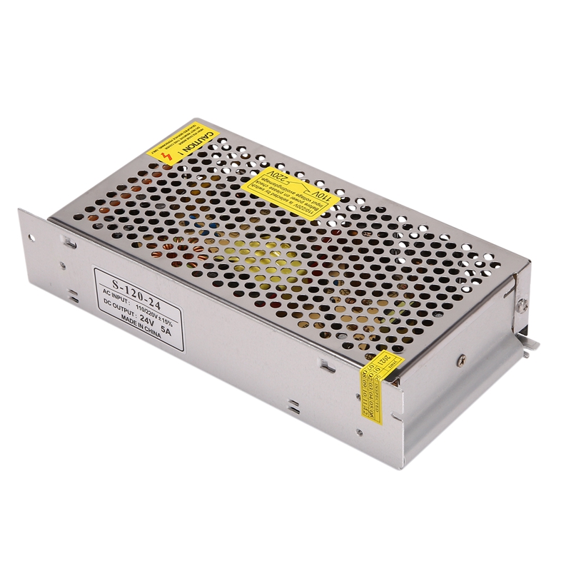 24V 5A LED Transformer Power Supply Adapter 120W LED Strip Switch ...