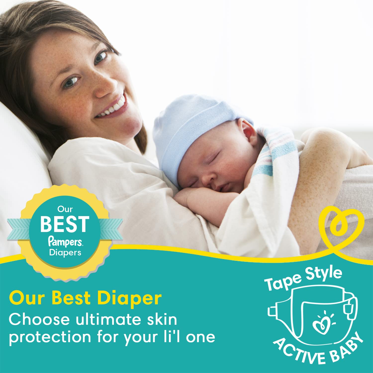 Pampers Diapers Tape Style Pants New Born 72Pcs | Daraz.com.np