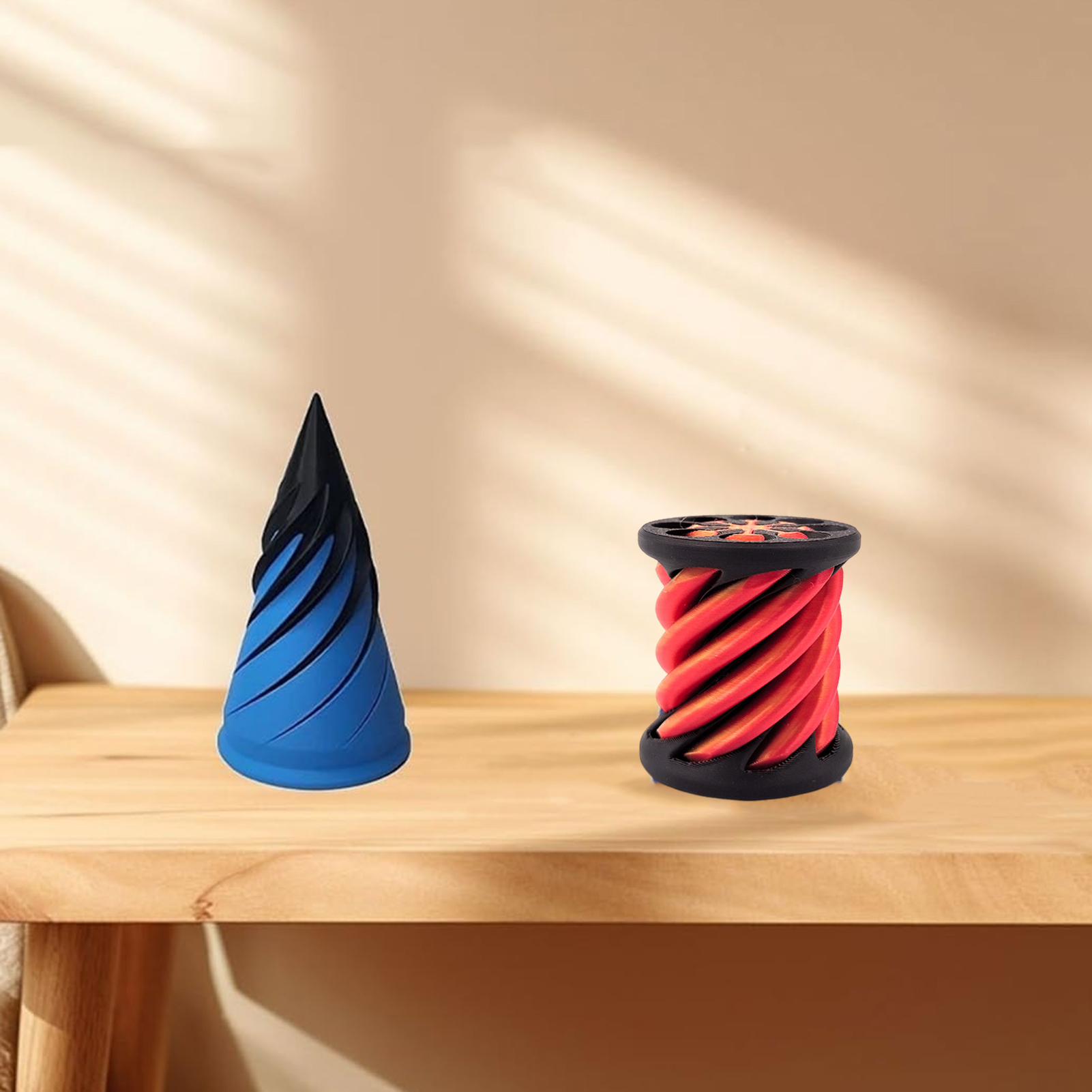 Spiral Cone Fidget Toy Impossible Cone, Pyramid , 3D Printed Pass 3d Toys