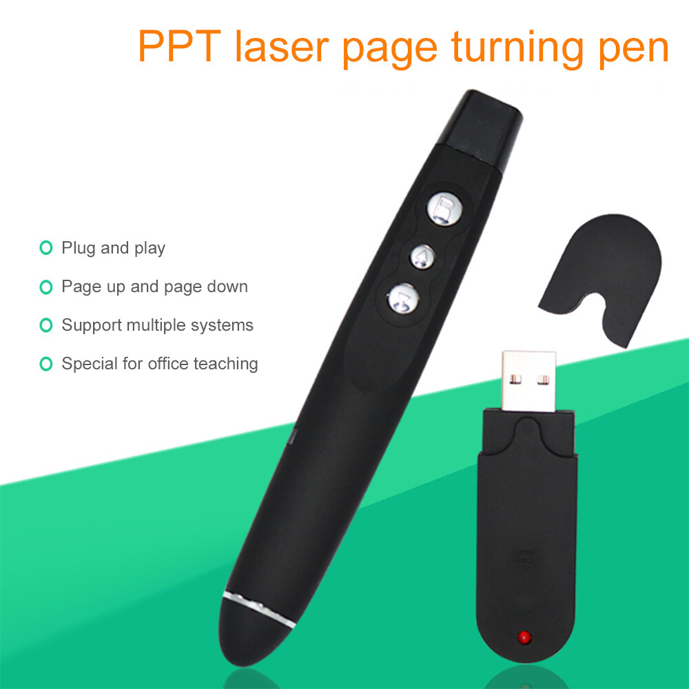 Wireless Presenter With Laser Pointer, Presentation Remote Control PPT ...