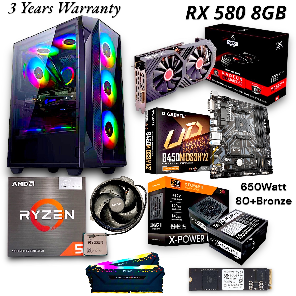 Best Budget Gaming PC With AMD Radeon RX 580 8GB Budget Performance ...