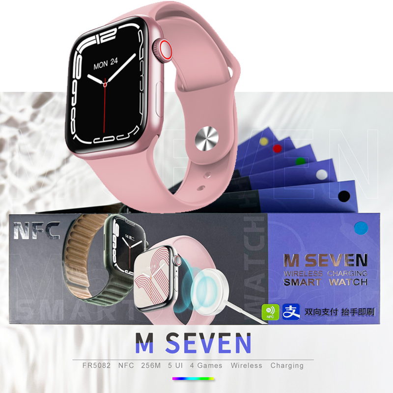 M Seven Seris 7 Smartwatch with Long Battery NFC IP67 Water Resistance ...