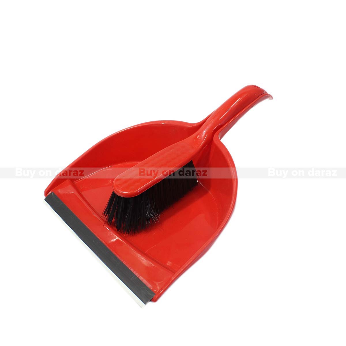 Red Dust Pan With Soft Cleaning Brush | Daraz.com.np