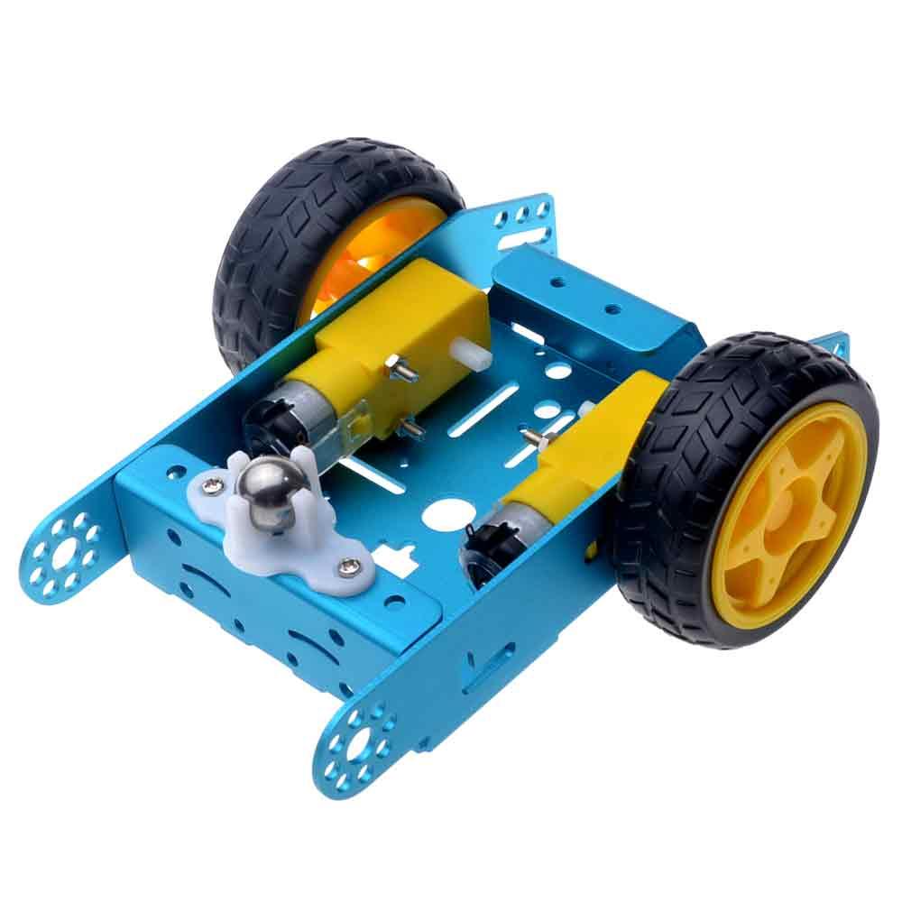 2WD Aluminium Robot Car Chasis Set | Daraz.com.np