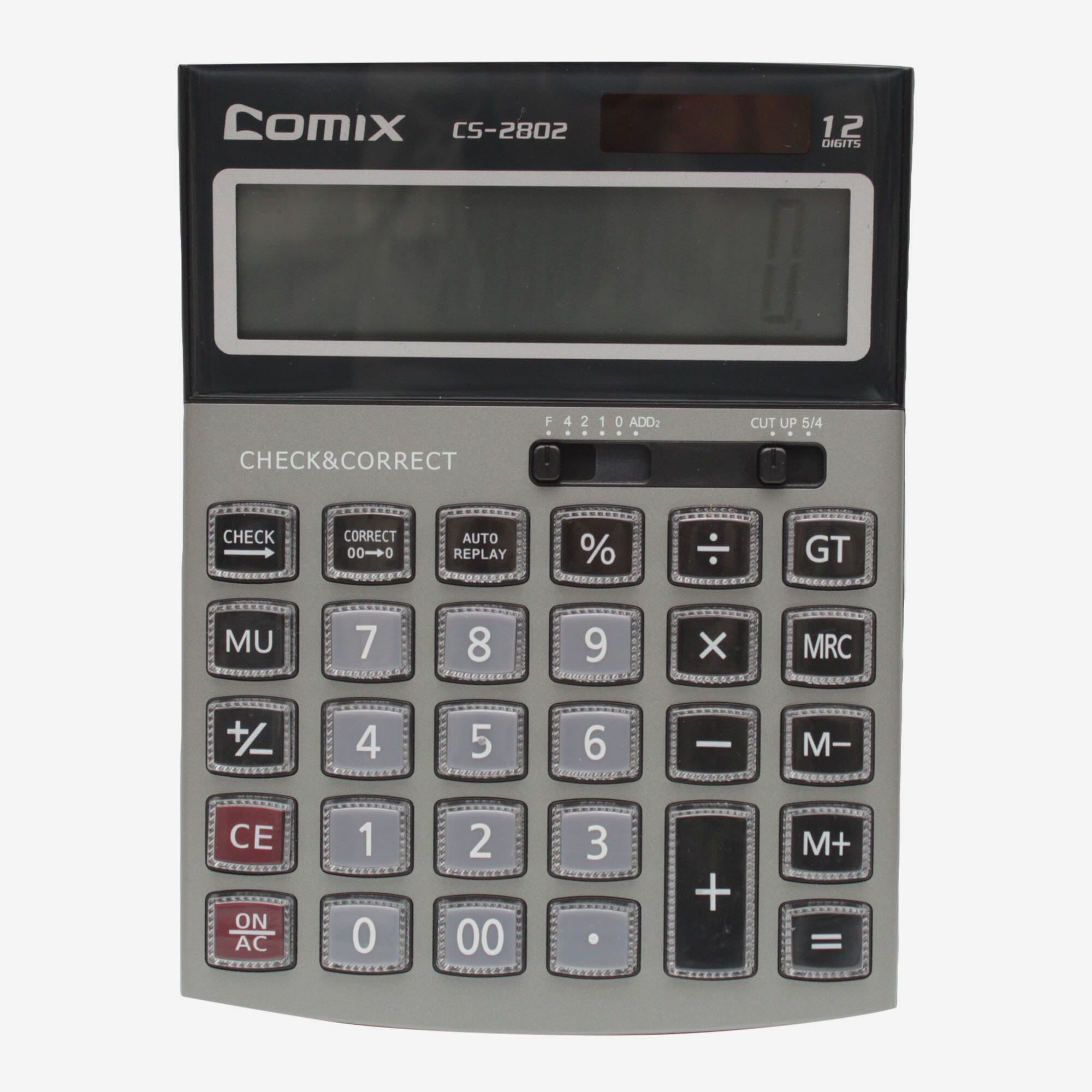 Black Color Comix 12 Digit Calculator | Daraz.com.np