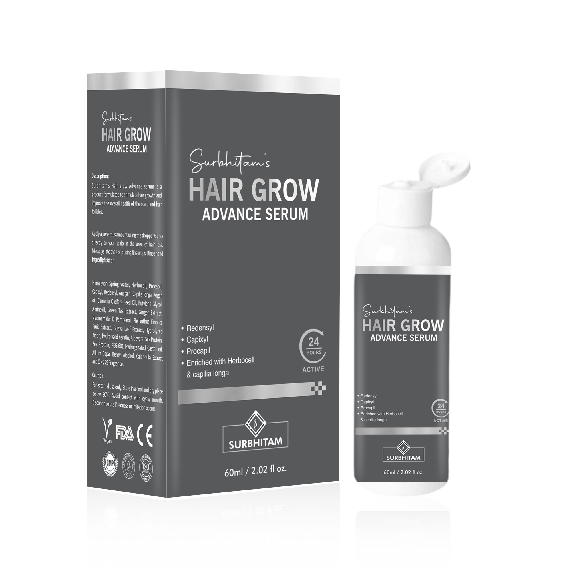 Hair Grow Advance Hair Serum, 60Ml | Daraz.com.np