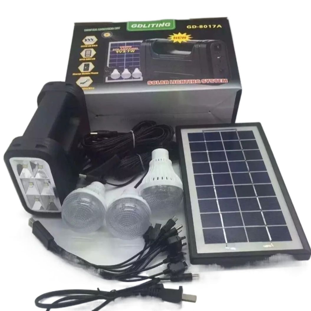GDLITE Solar Lighting Kit Inverter Light With Solar Charging System ...