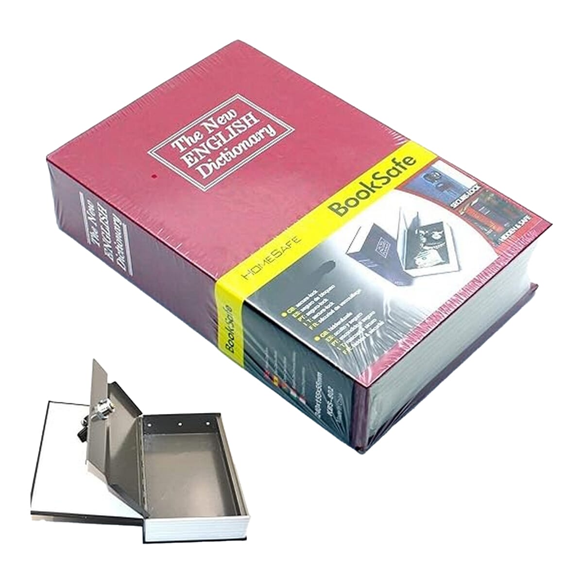 Safe Lock Box Dictionary Diversion Book Safe with Combination Lock Safe ...