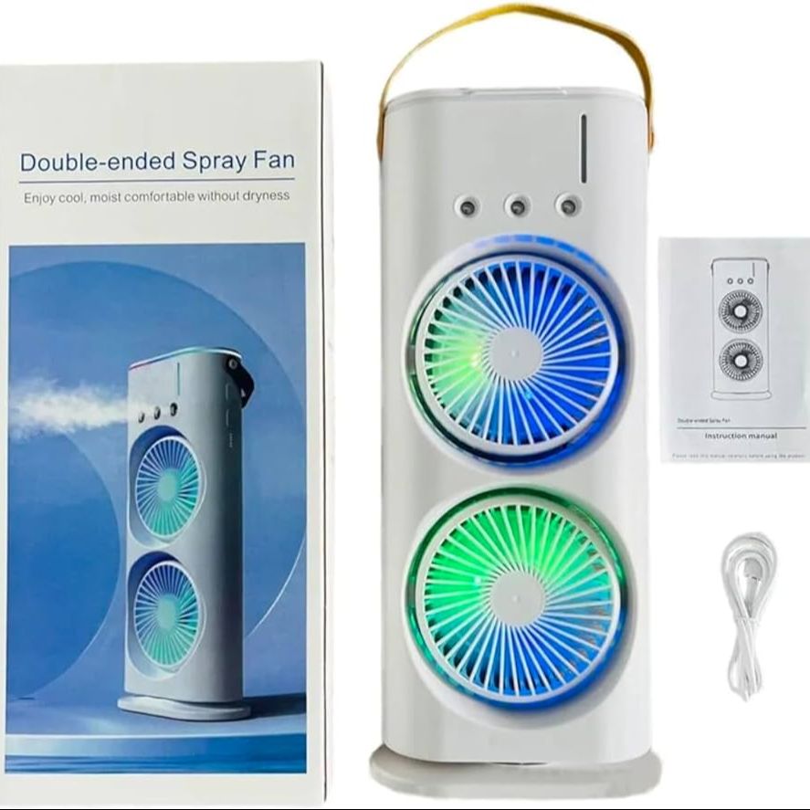 Rechargeable Double Ended Spray Fan With Battery Backup And Remote ...