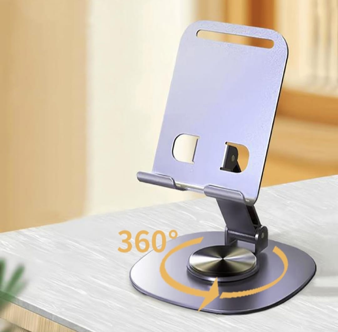 Mobile Phone stand for Desk/Bed,360 Degree Rotating,adjustable Foldable ...