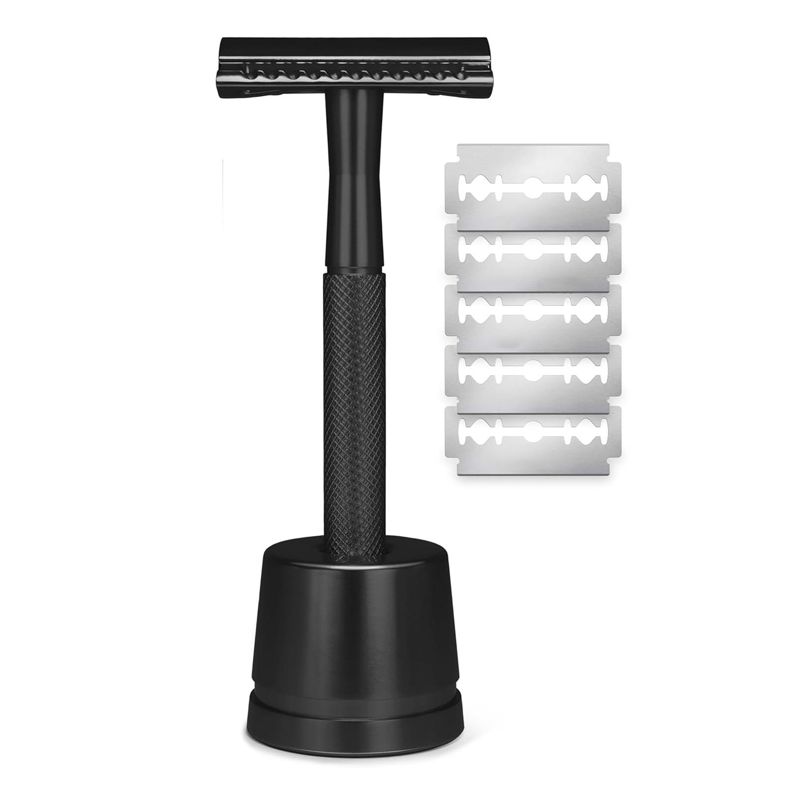Trendygirl Safety Razor with Stand Premium Stainless Steel Men's Safety ...