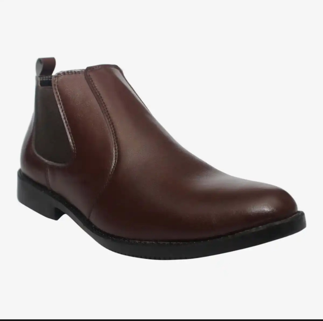 Premuim Quality Genuine Leather Chelsea Ankle Boots For Men - Brown ...