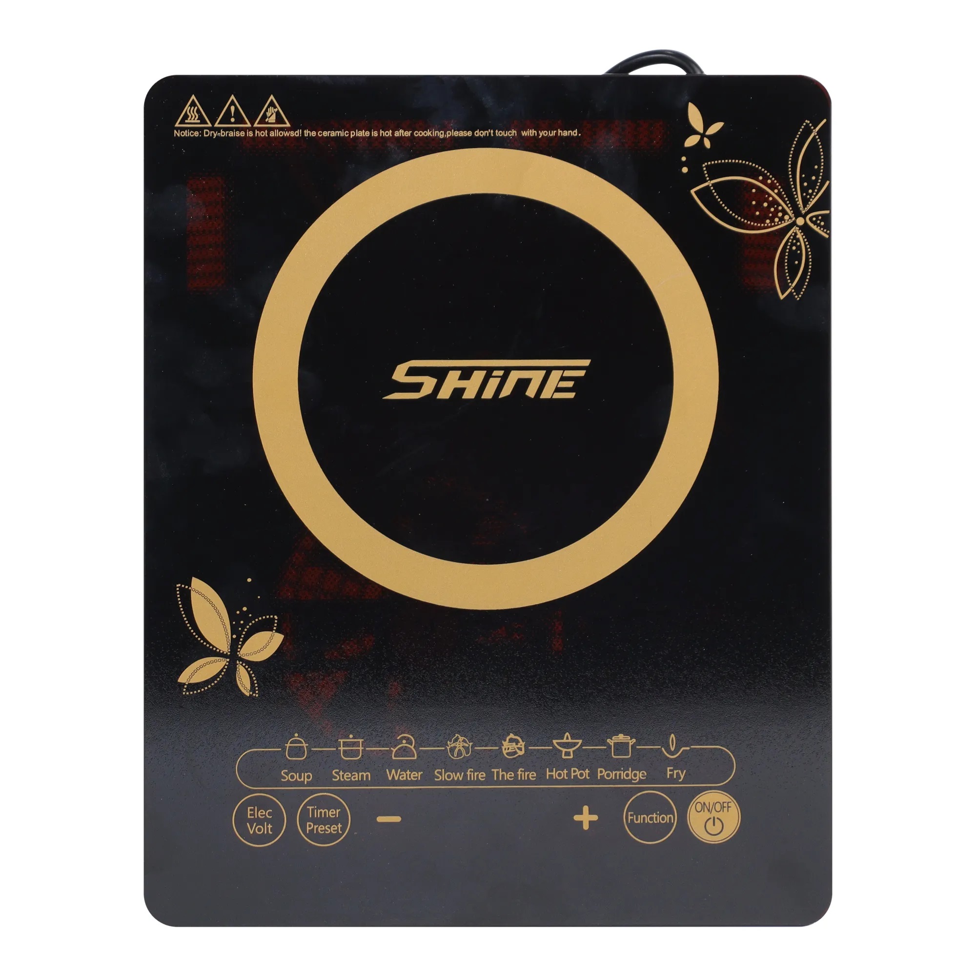 Shine CRYSTAL T7N induction Cooktop 2200 Watt With Touch Sensor Control | Daraz.com.np