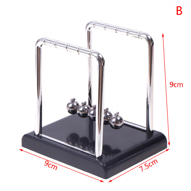 Crafts Newton's Cradle Desk Table Decor Metal Pendulum Ball Physics ...