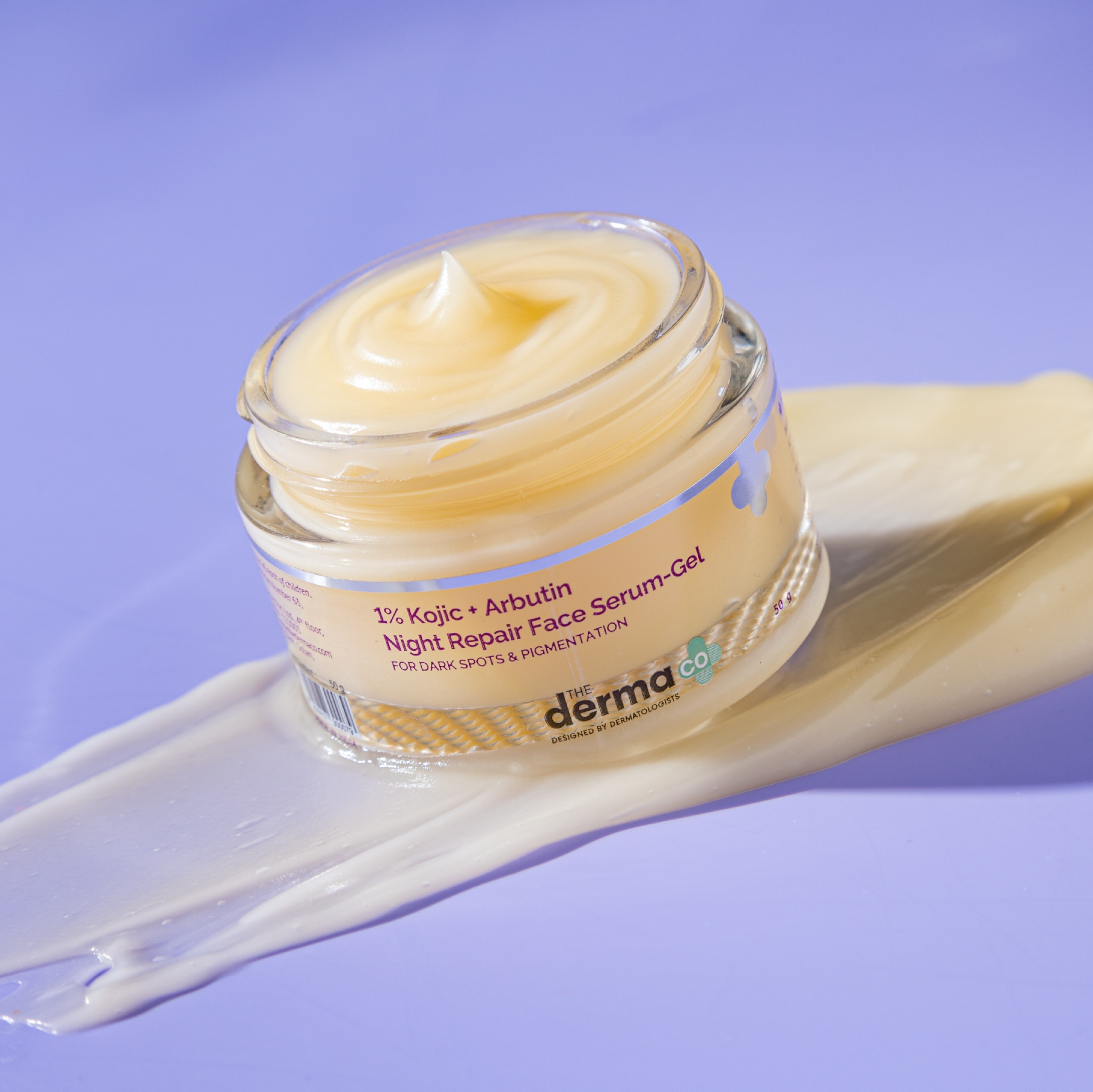 The Derma Co. 1% Kojic + Arbutin Night Repair Face Serum-Gel 50g price ...