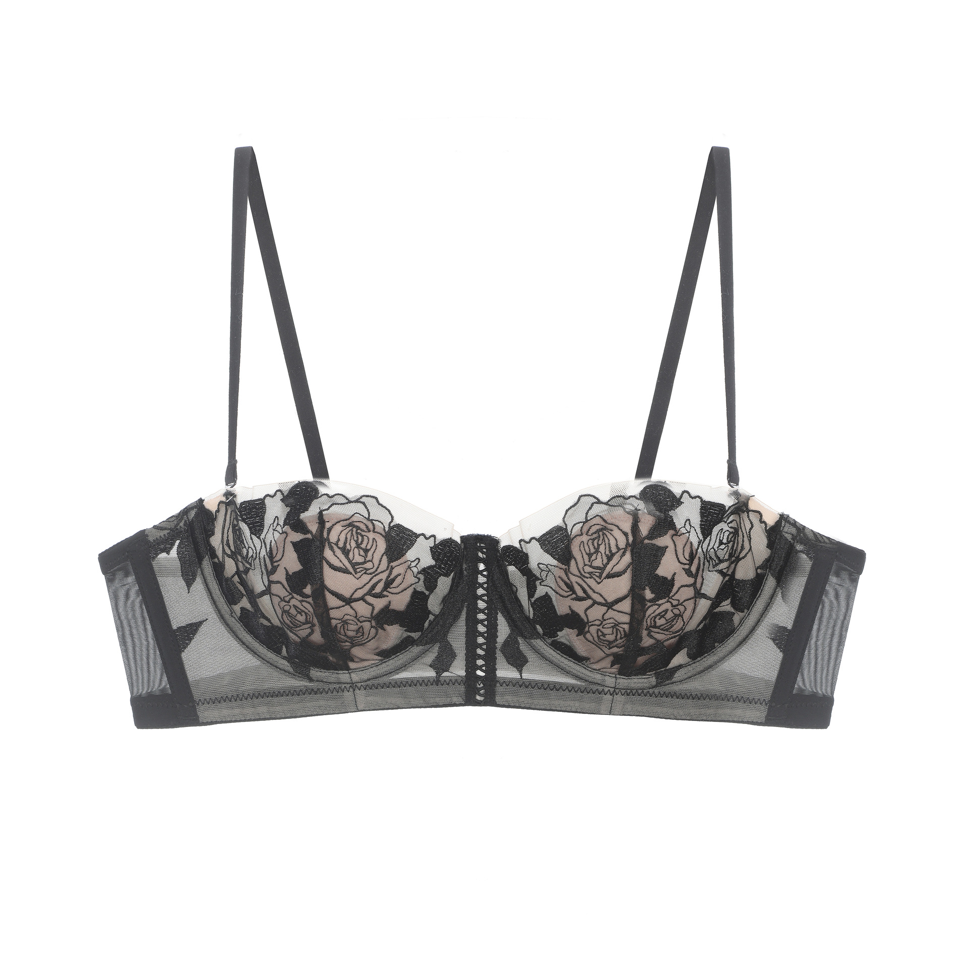 Rose rabbit ears big boobs show small thin bra french lingerie sexy ...