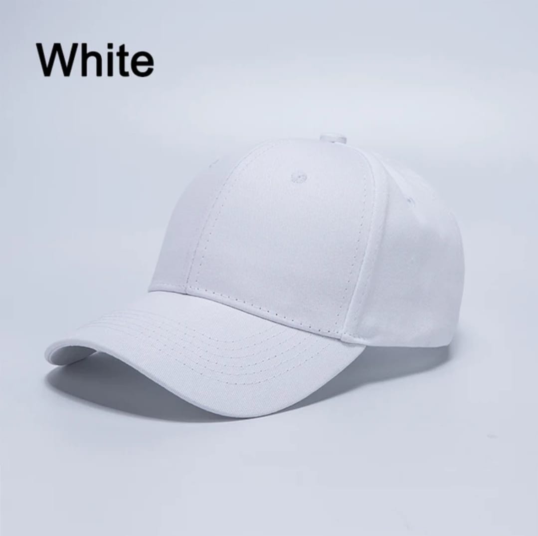 Plain White Cap For Men By Bajrang | Daraz.com.np