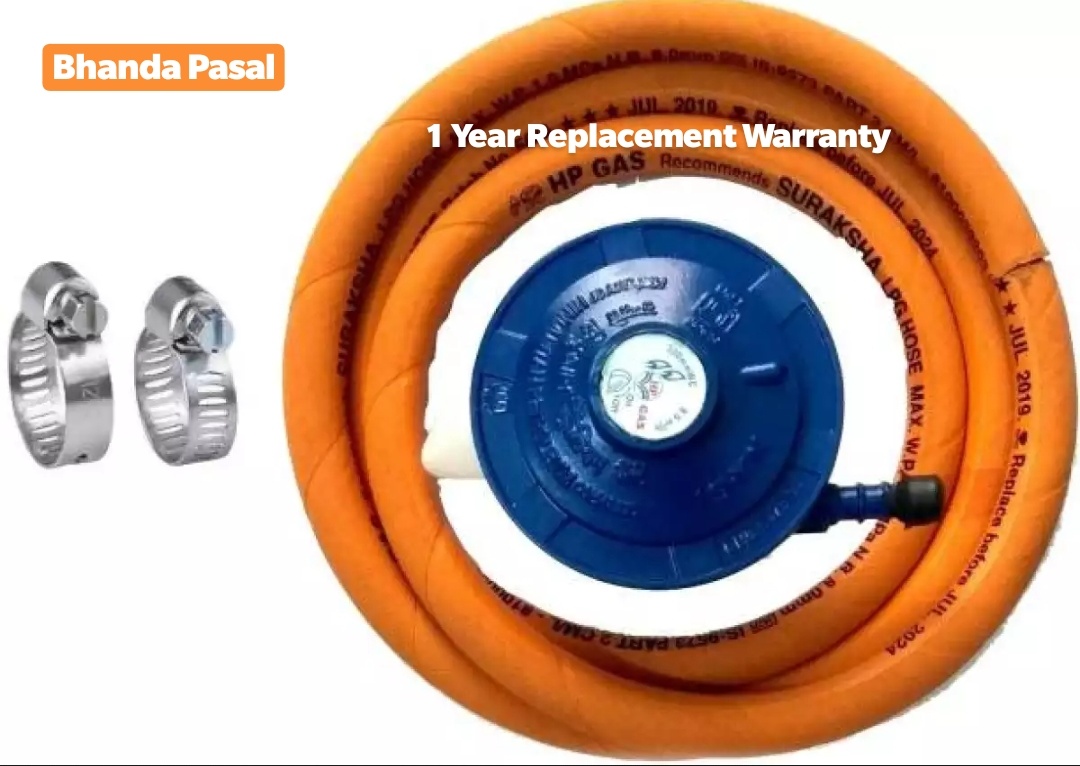 Gas Regulator Autocut And Pipe Set With Clamp | Daraz.com.np