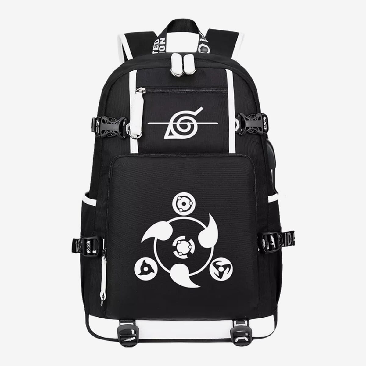Sharingan Naruto Sasuke Akatsuki Unisex Backpack For School and College ...