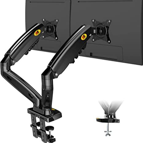 Monitor Stand Desktop Mount Double Monitor Arm 360 Degree Motion Heavy ...