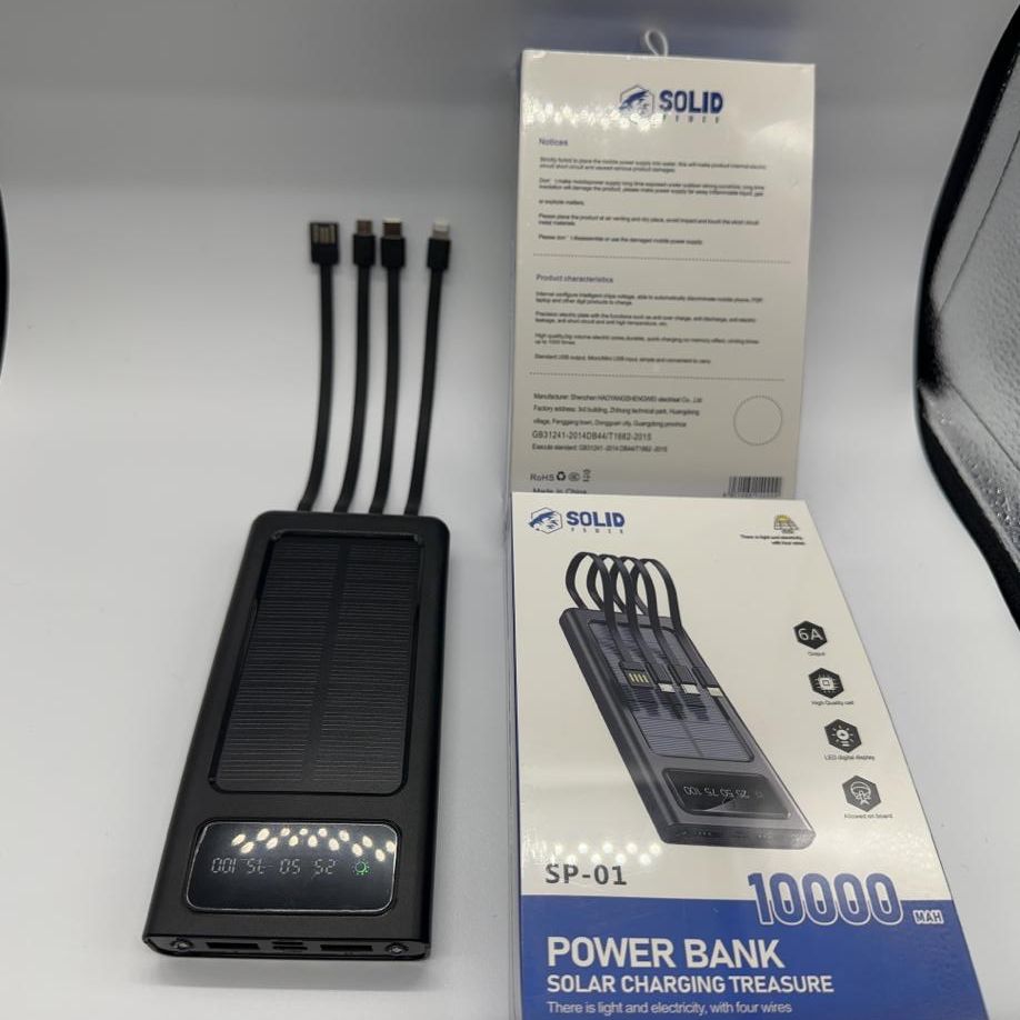 Solid Power Solar Charging Power Bank (10000 MAH) | Daraz.com.np