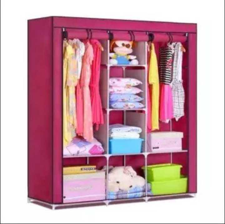 Premium Quality Wardrobe Closet Storage Organizer Clothes Rack Model ...