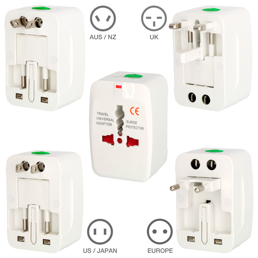 All in One International Plug Adapter Port / Universal Travel Ac ...
