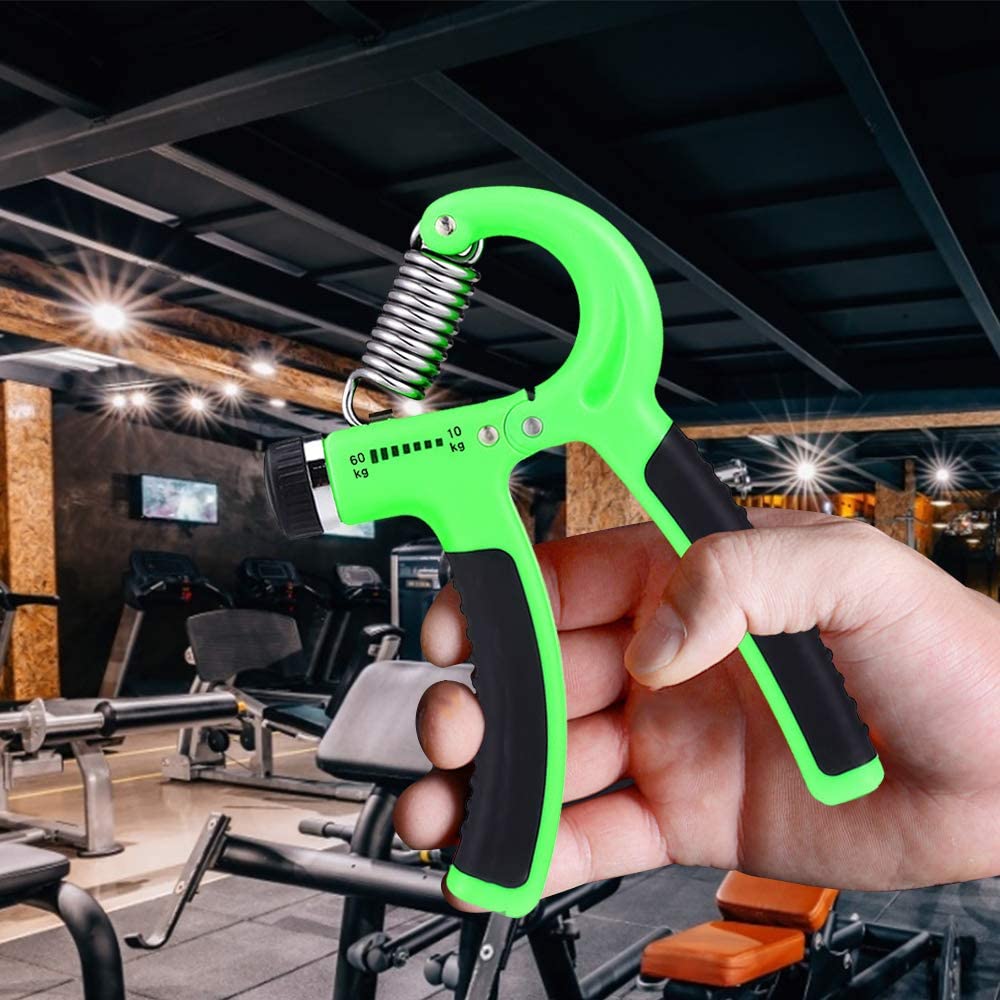 Adjustable Hand Grip Wrist Increase Strength Spring Finger Pinch Carpal ...