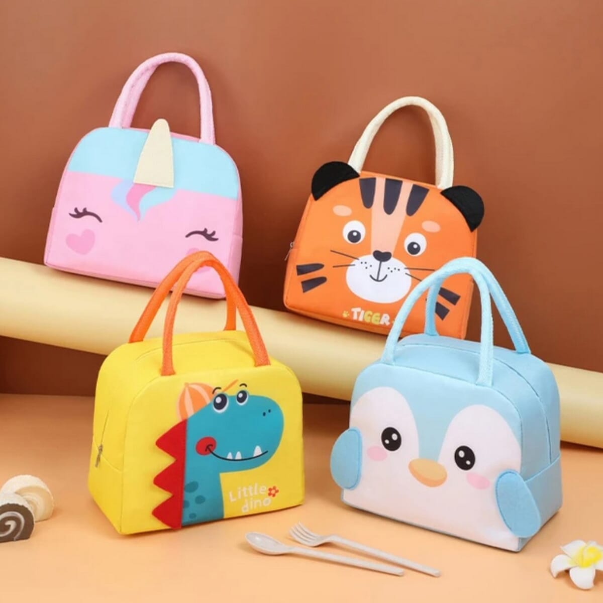 Small Cute Portable Cartoon Thermal Insulated Lunch Bags With Zippers 23cm 19cm 14cm Lunch Bags Daraz .np