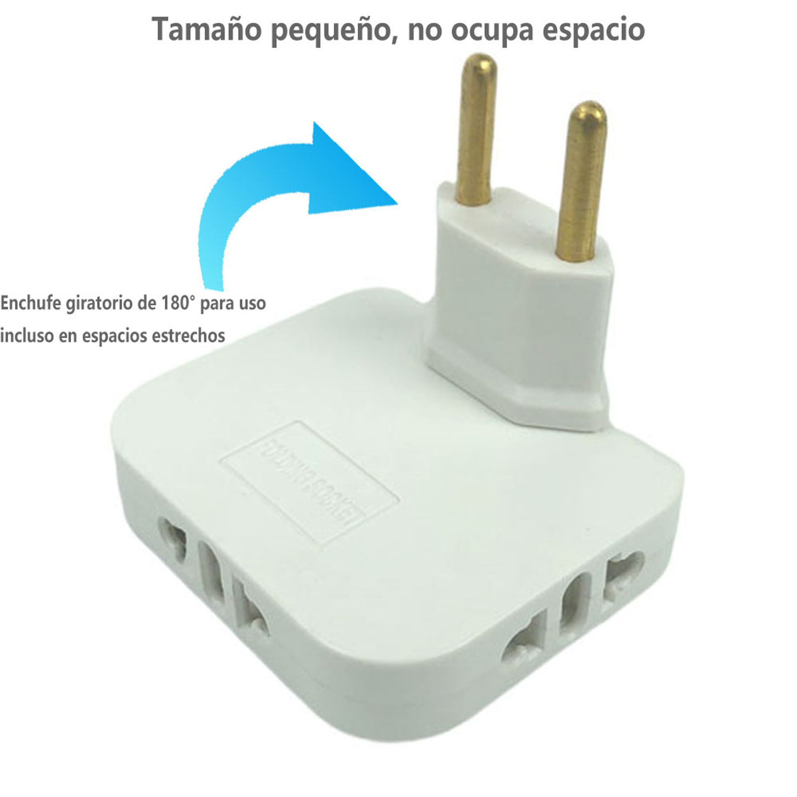 Foldable Extension Socket 180 Degree Rotations EU Power Plug Adapter ...